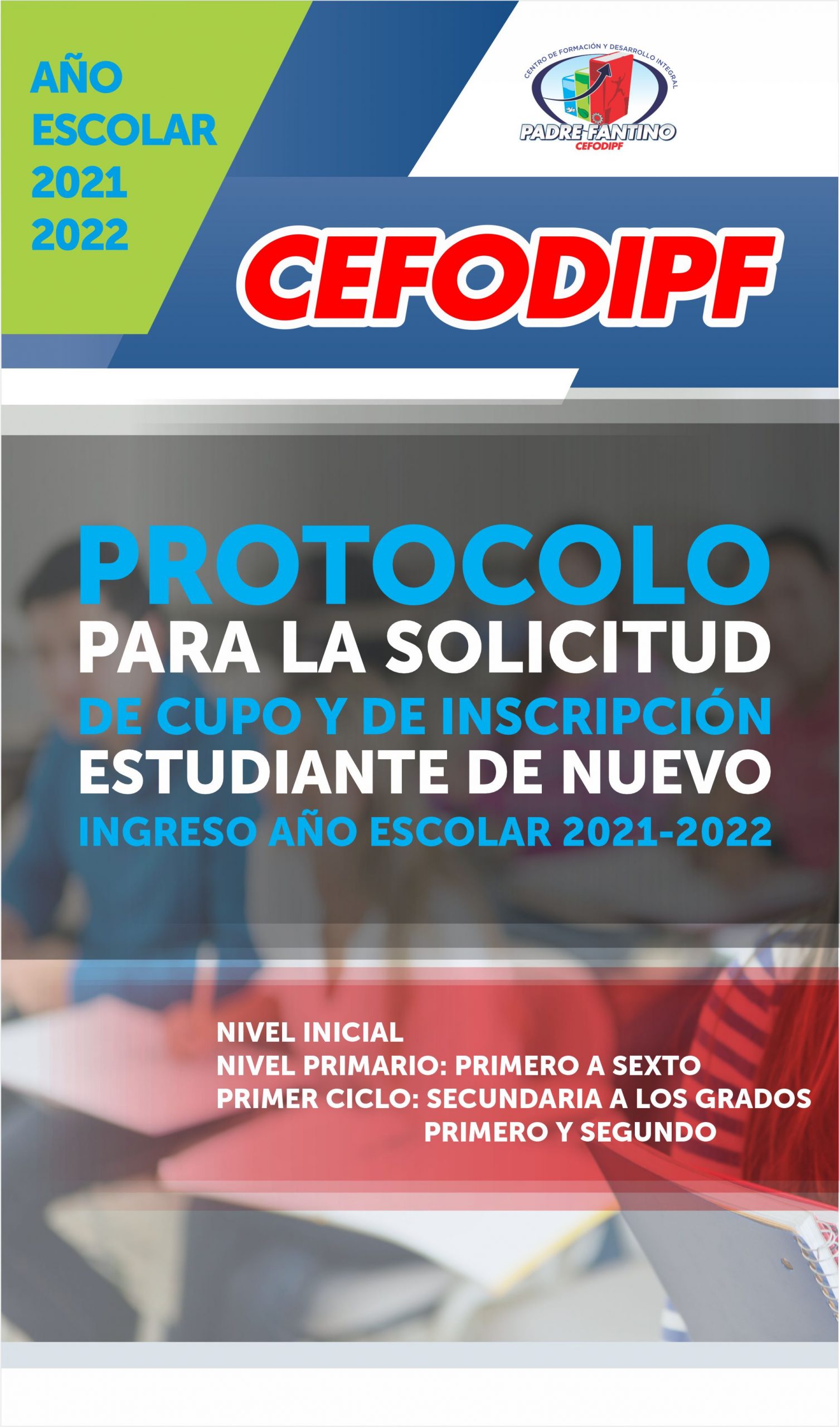 CENTRO DE FORMACIÓN Y DESARROLLO INTEGRAL PADRE FANTINO – CEFODIFP